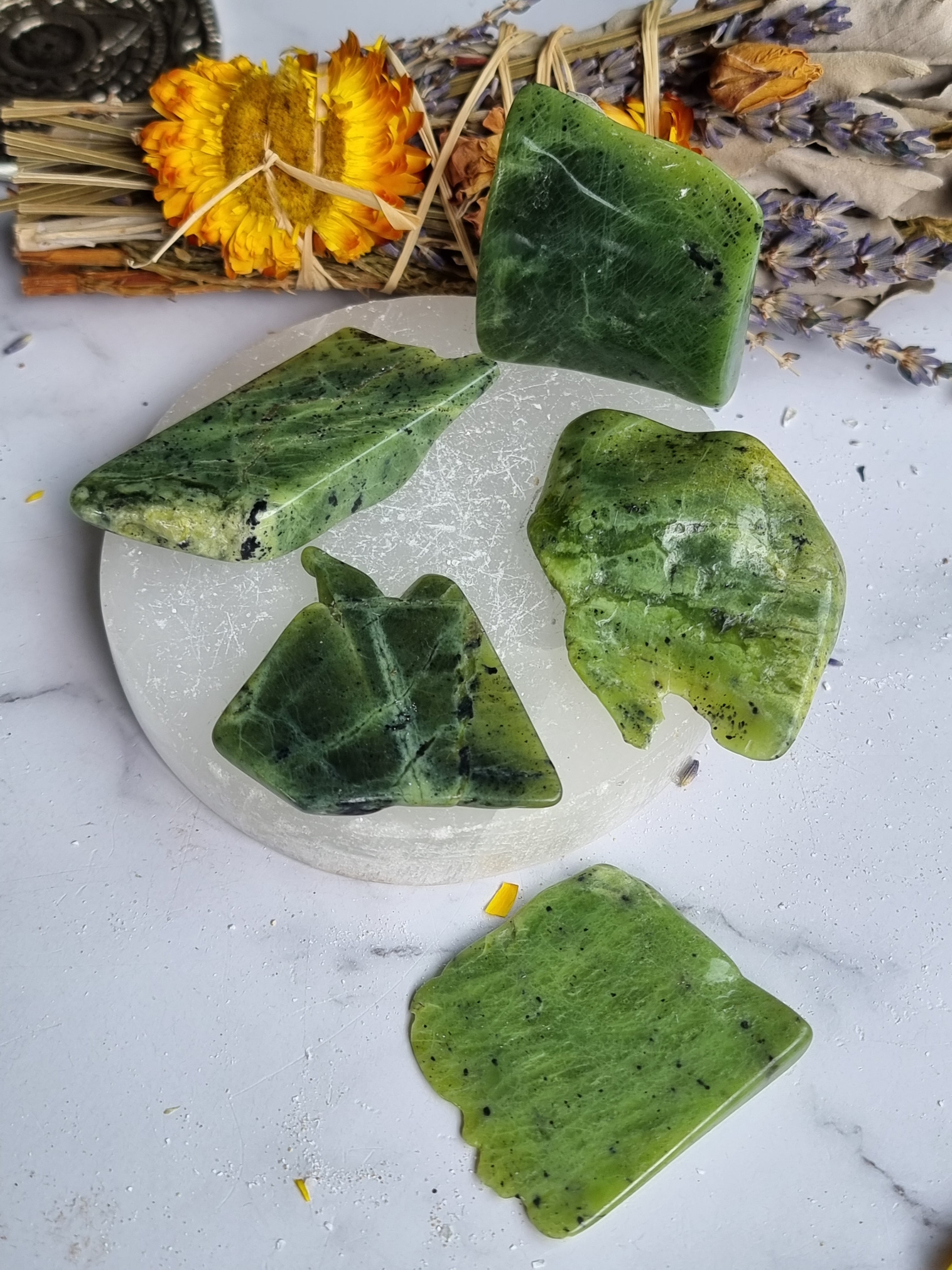 Nephrite Jade Slab – Makeawish Crystals